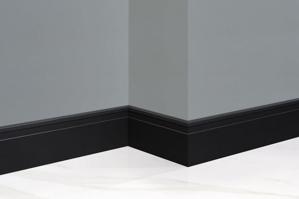 Guardapolvo EPS Extra Line 15x100x2400 mm Negro Mate